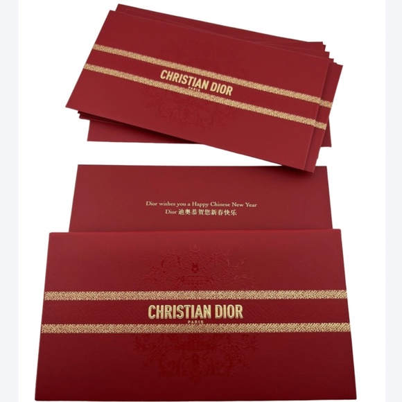 Dior | Accessories | Dior Lucky Money Envelopes 224 Red Lunar New Year ...